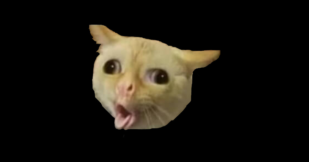 Cat Coughing Like A Kid Meme - Cat Coughing Like A Kid Meme - Sticker ...