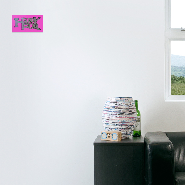 Happy Hour Y2K Cable TV Variety Show Logo - Happy Hour - Posters and ...