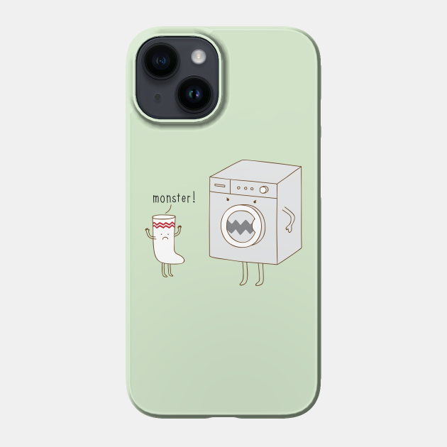 sock eating monster - Monster - Phone Case | TeePublic