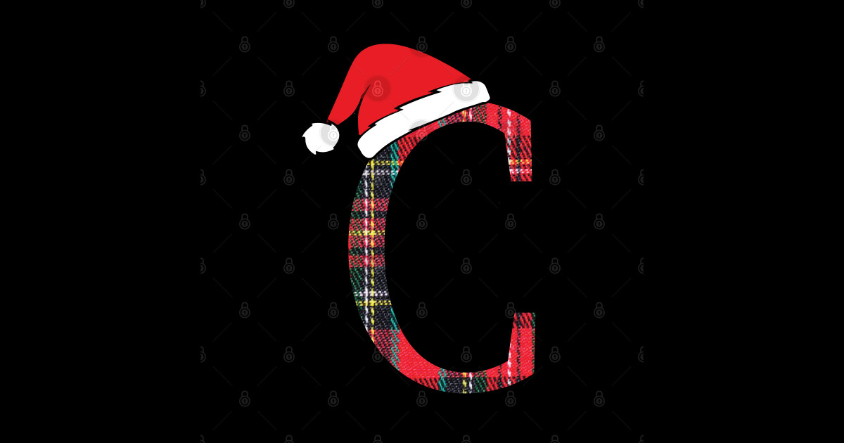 Letter C - Christmas - Sticker | TeePublic