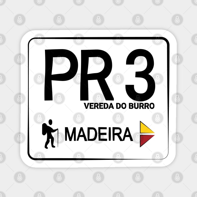 Madeira Island PR3 VEREDA DO BURRO logo - Madeira - Magnet | TeePublic