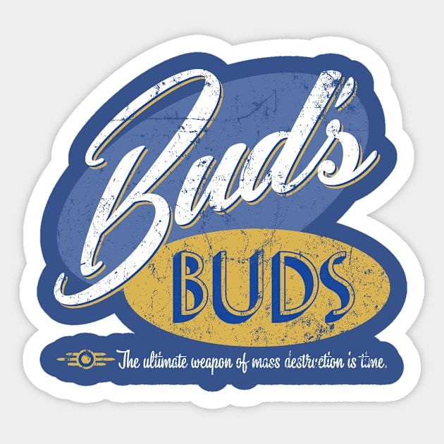 Bud's Buds - Fallout - Sticker | TeePublic