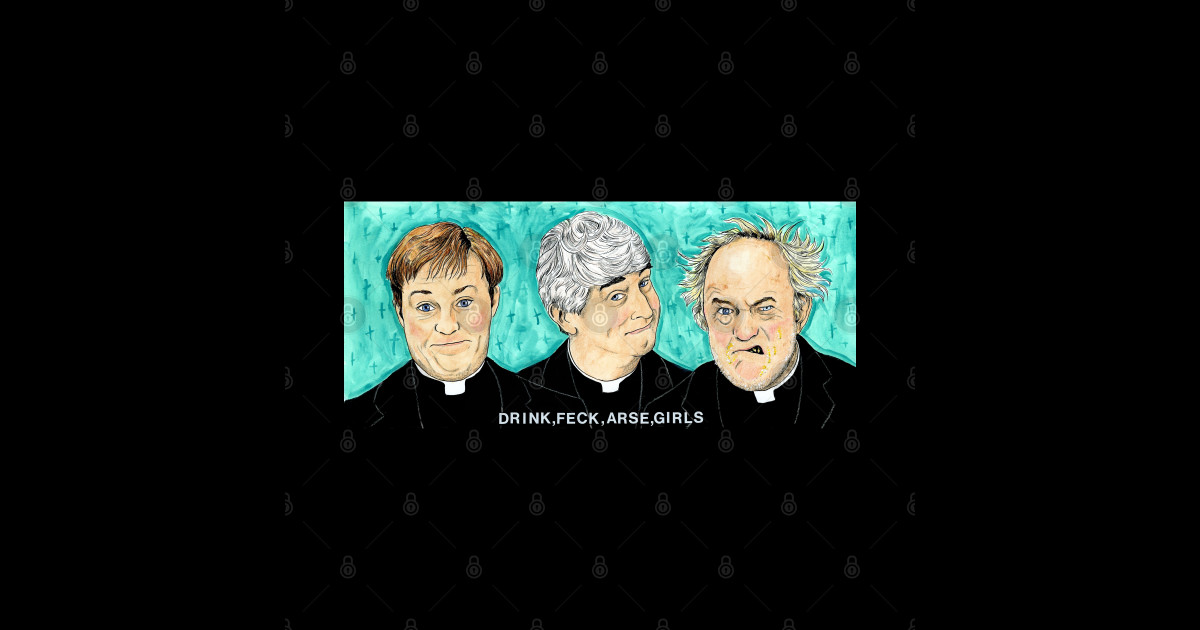 The Priests of Father Ted - Father Ted - Sticker | TeePublic