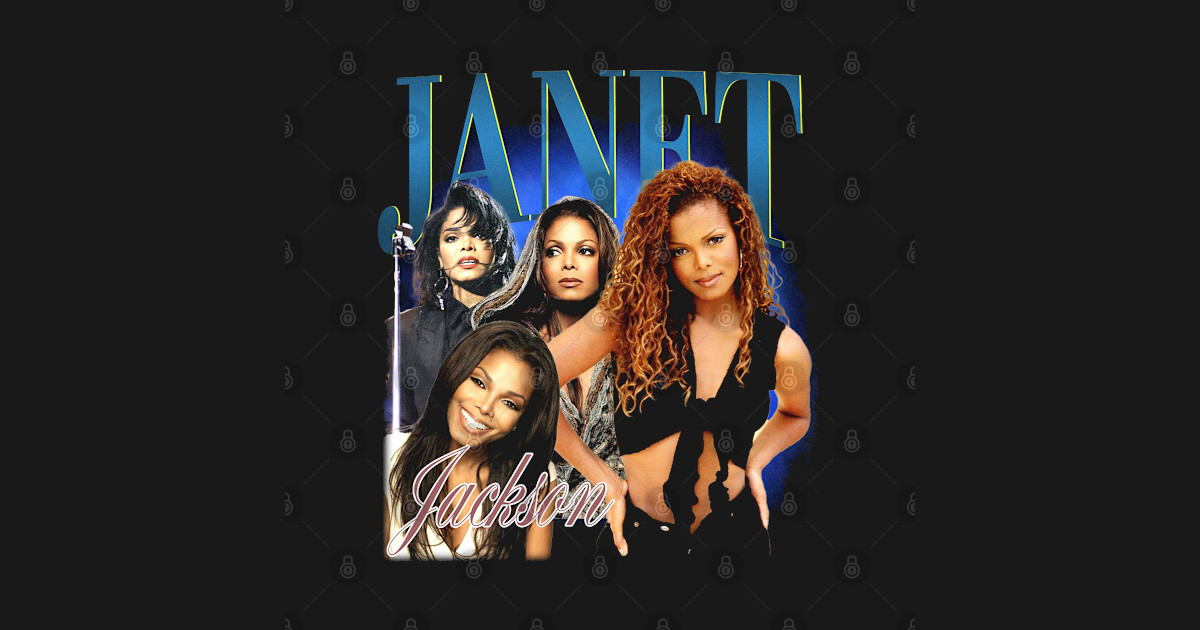 Janet Jackson Collage - Janet Jackson - T-Shirt | TeePublic