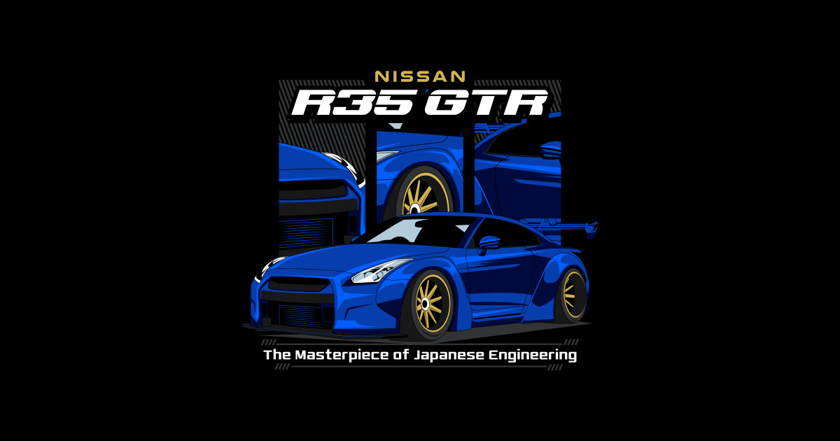 Iconic R35 GTR Car - Iconic R35 Gtr Car - Sticker | TeePublic
