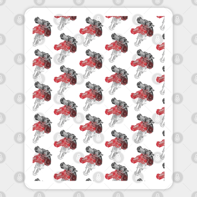 POP GUNS PATTERN - Pop Gun Art Lover Bullet Rifle Colt - Sticker ...