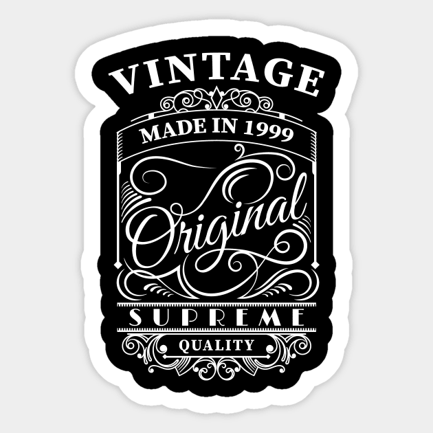 Vintage made in 1999 - Made In 1999 - Sticker | TeePublic