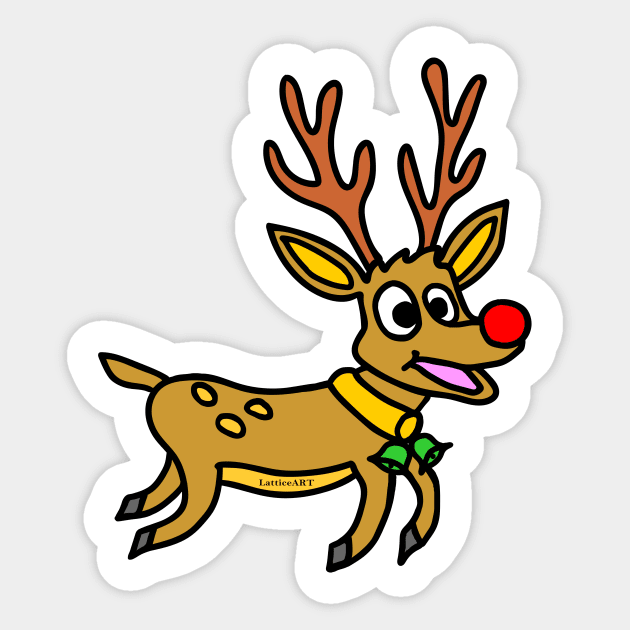 Rudolph the red nosed reindeer - Rudolph - Sticker | TeePublic