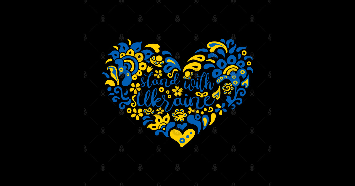 Stand with Ukraine inspirational words - Stand With Ukraine - Sticker ...