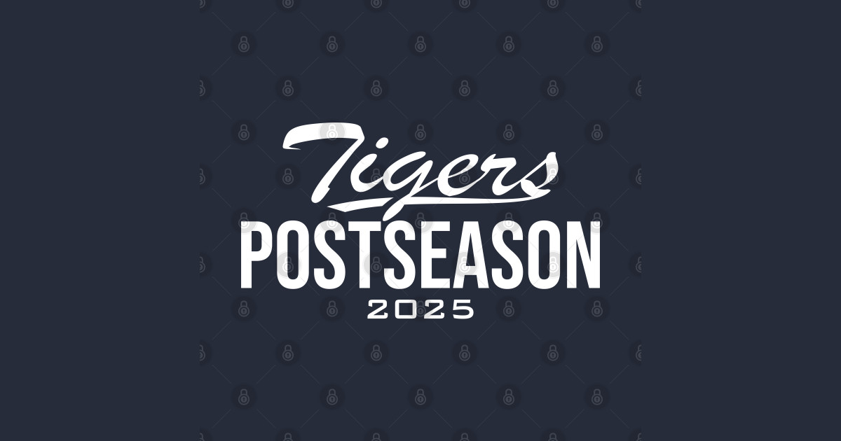 Tigers 2025 postseason - Detroit Tigers - T-Shirt | TeePublic