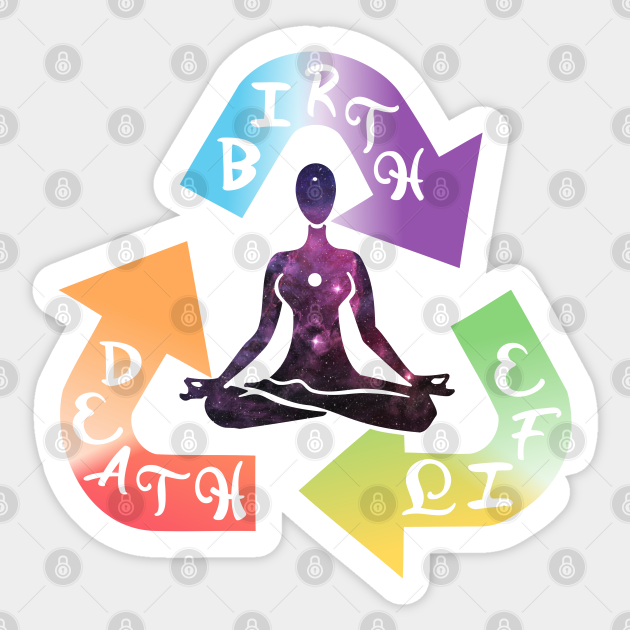 Soul recycling - Buddhism Spiritual Recspirituality - Sticker | TeePublic