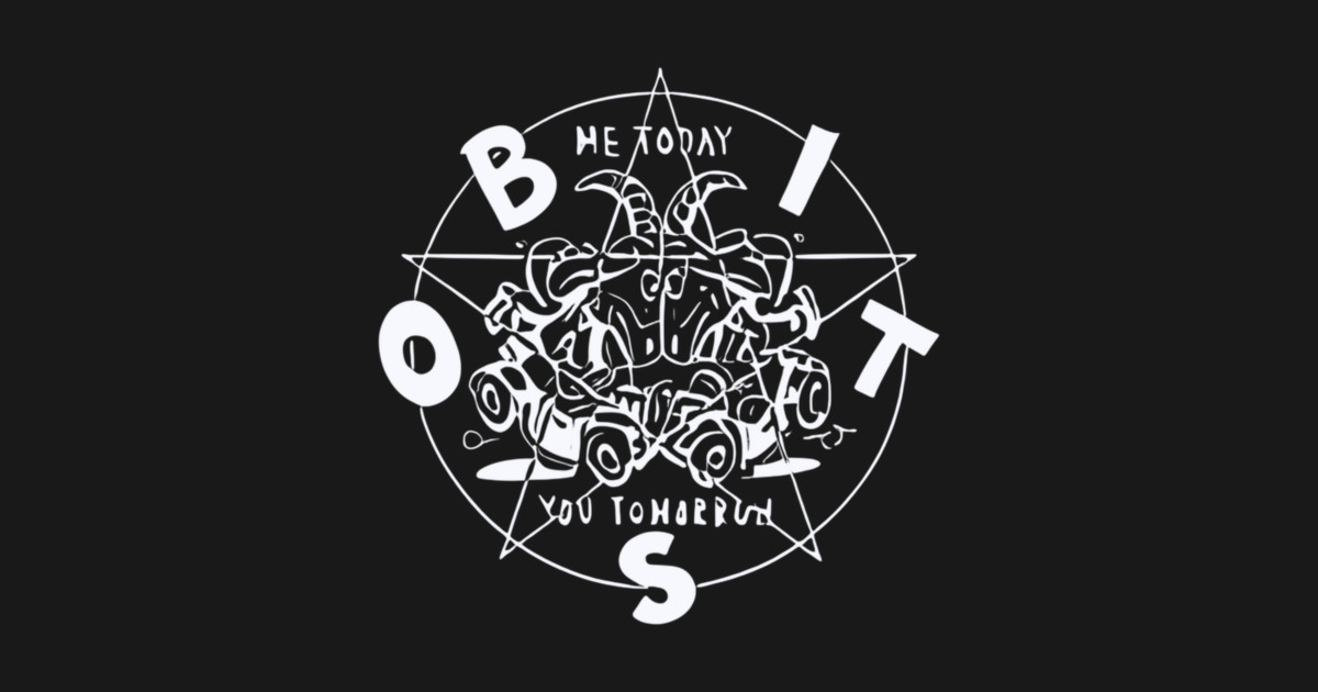 Obits Band Skull - Black & White Design - Obits - T-Shirt | TeePublic