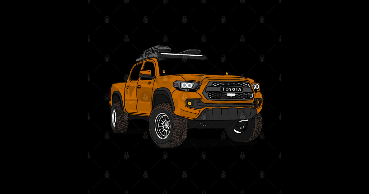 Toyota 4Runner Orange - Toyota 4runner - Sticker | TeePublic