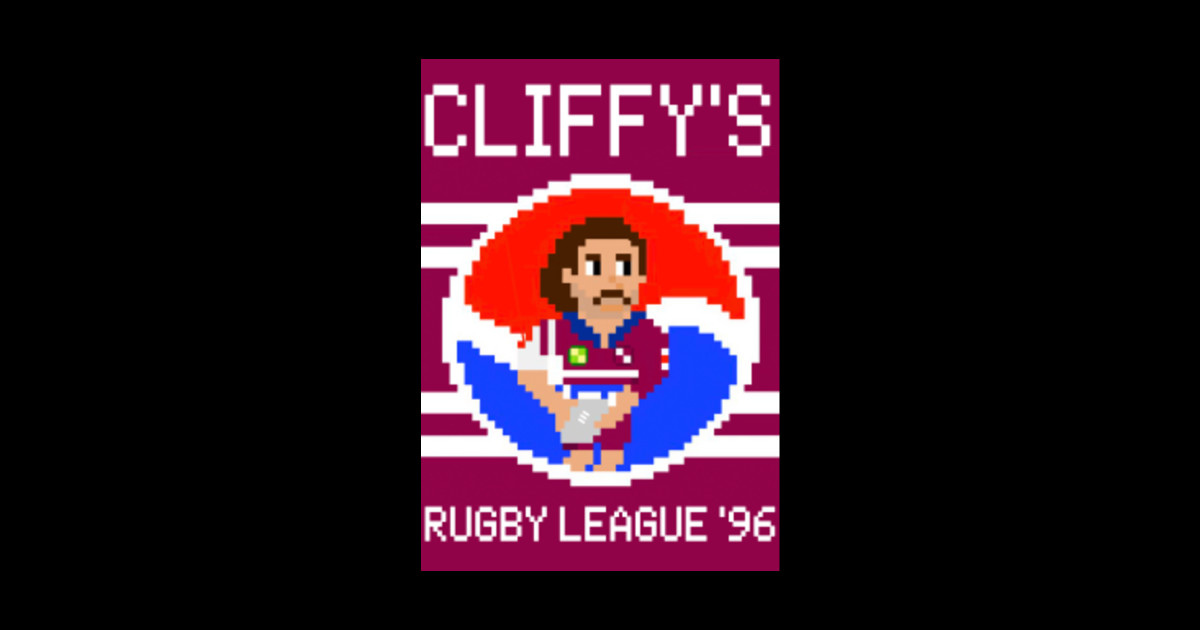 OG FOOTY - 8 Bit Cliff Lyons - Ciffy '96 - Rugby League - Sticker ...