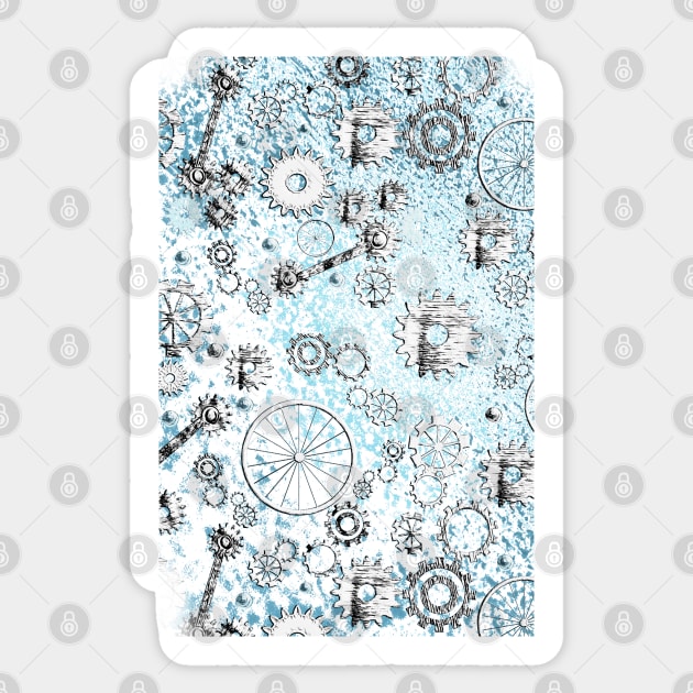 Gears and Wheels - Gears - Sticker | TeePublic