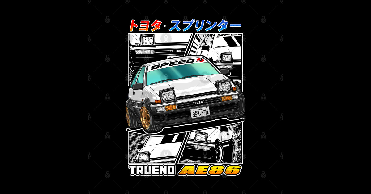 Toyota Sprinter Trueno (AE86) Streeting Racing - Toyota - Posters and ...