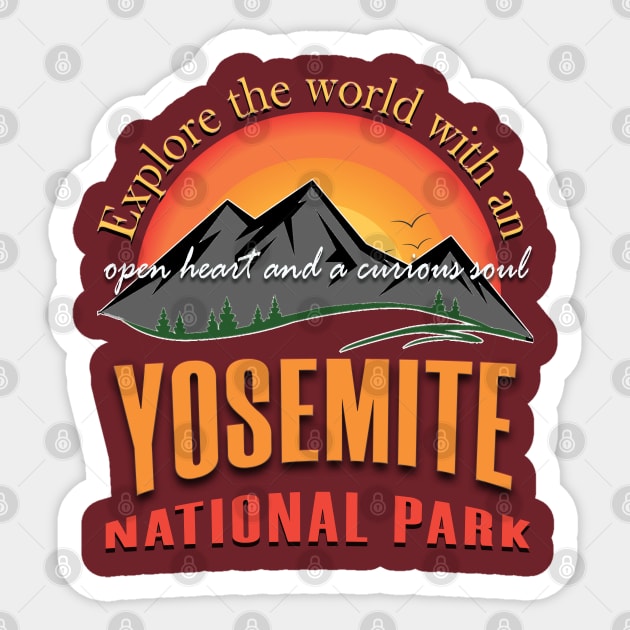 Yosemite National Park - Yosemite National Park - Sticker | TeePublic