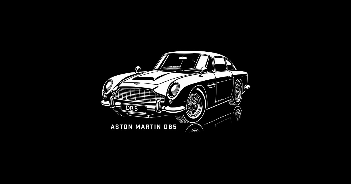 Aston Martin db5 Bond 007 Car - Aston Martin Db5 - Sticker | TeePublic