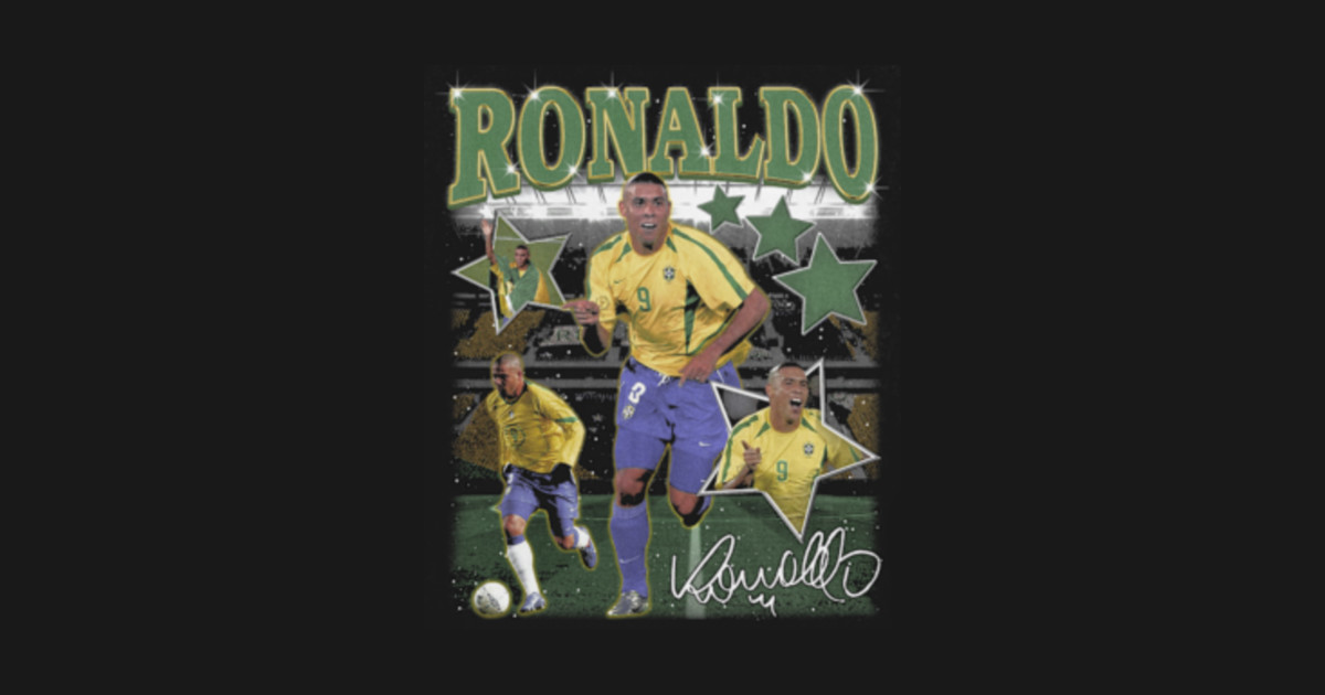 Ronaldo Nazario Retro Bootleg - Ronaldo Nazario - T-Shirt | TeePublic