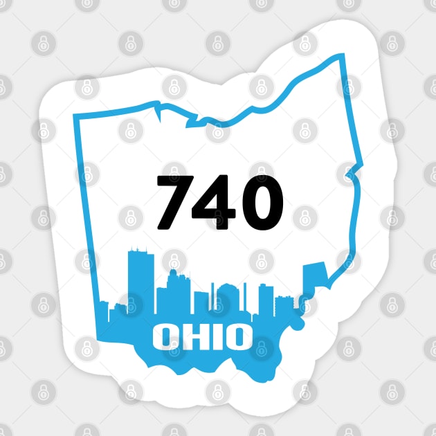 740 Ohio Joe Burrow T shirt - 740 Ohio - Sticker | TeePublic