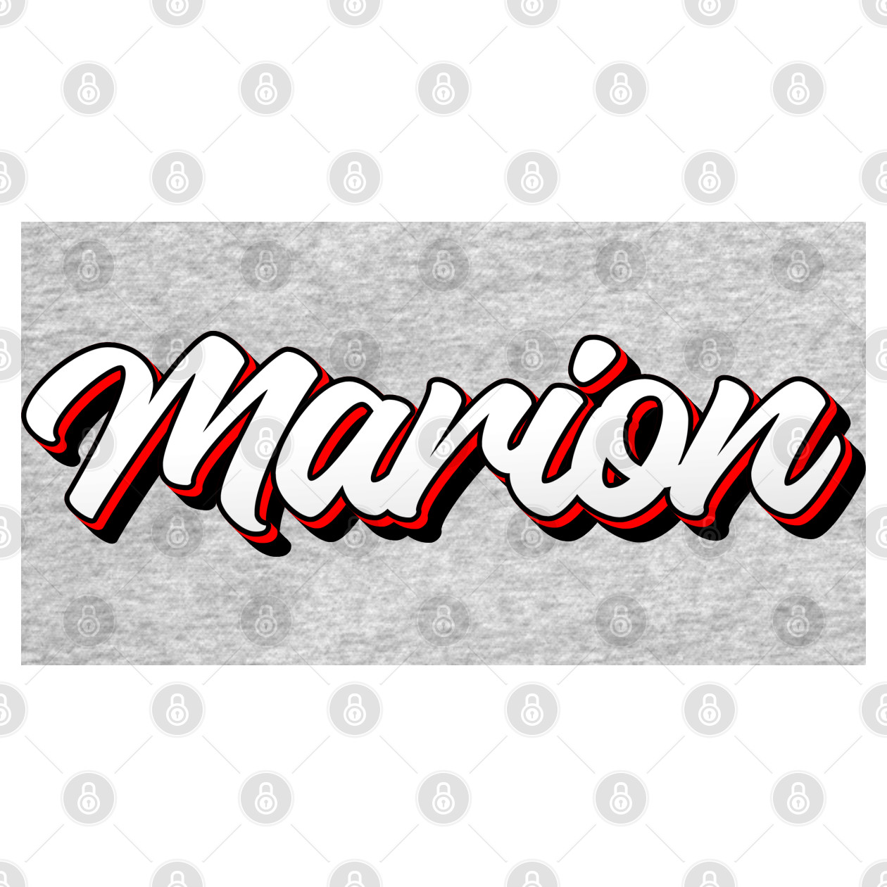 Marion name - cool 70s retro font - Marion Name Cool 70s Retro Font - T ...