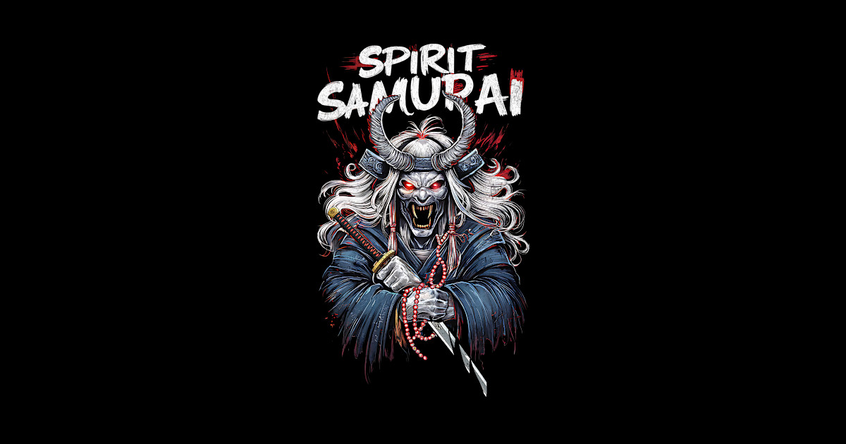 Spirit Samurai Design: Demonic Samurai Warrior - Dark Japanese Art ...