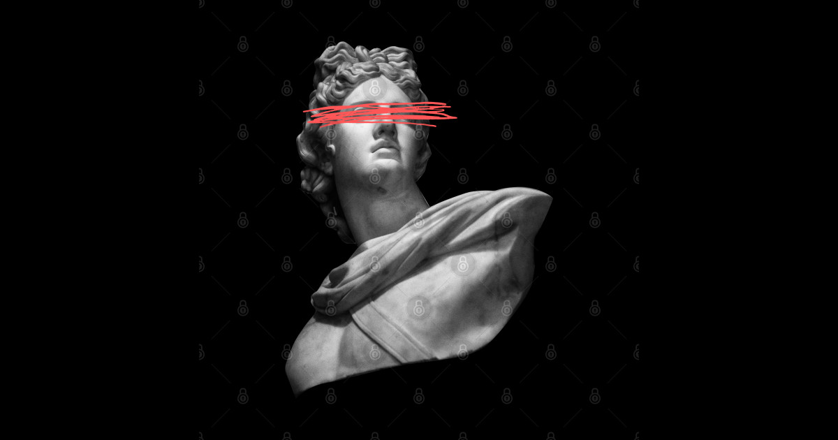 Funky Greek Statue - Statue - Sticker | TeePublic