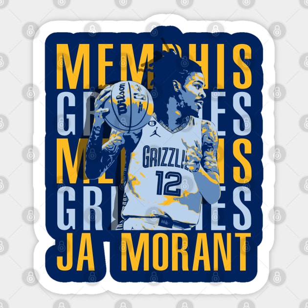 Ja Morant Pop Art Graphic - Ja Morant - Sticker | TeePublic