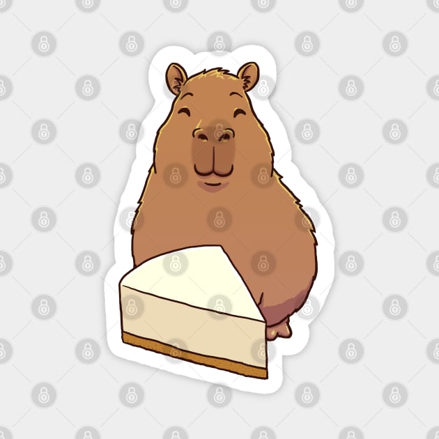 Capybara Cheese Cake Slice - Capybara Lover - Magnet | TeePublic
