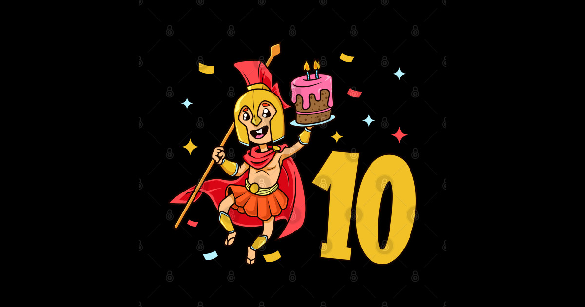 I am 10 with Spartan - kids birthday 10 years old - Spartan Kids ...