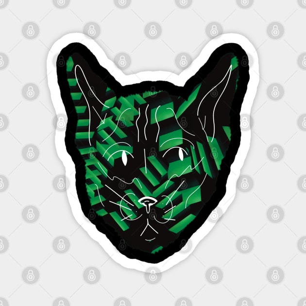 Liminal Spaces Cat Design - Cat - Magnet | TeePublic
