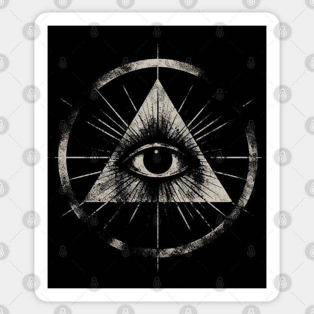 The All-Seeing Eye - Eye Of Providence - Sticker | TeePublic