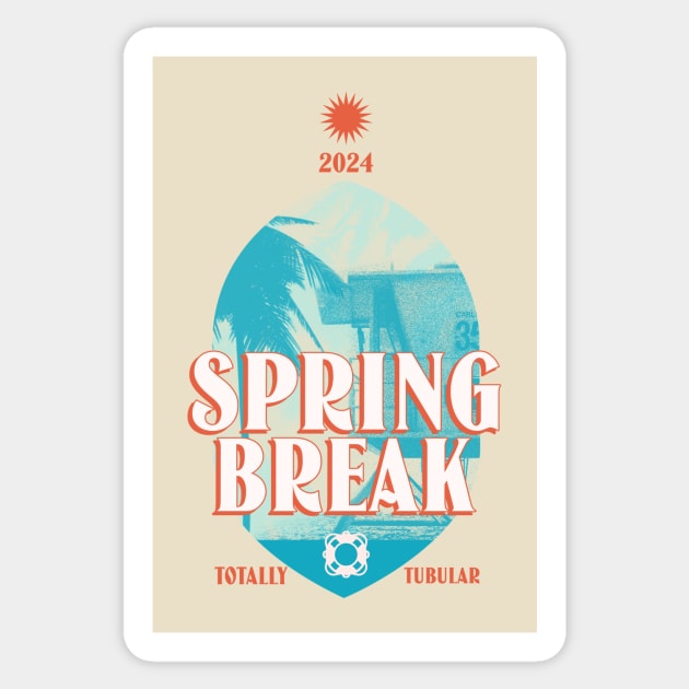 Spring Break Vintage 2024 - Spring Break - Sticker | TeePublic