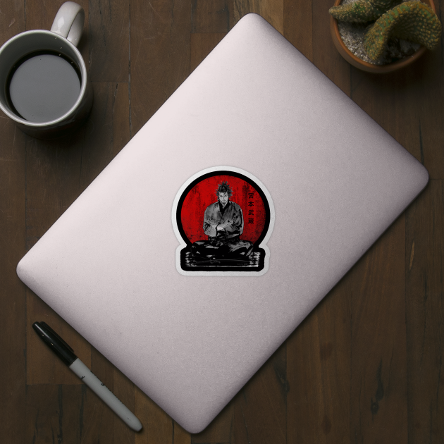Musashi Meditation - Musashi Miyamoto - Sticker | TeePublic