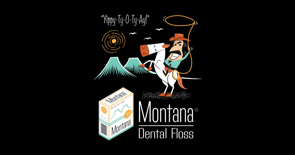 Frank Zappa's Montana Dental Floss - Frank Zappa - Sticker | TeePublic