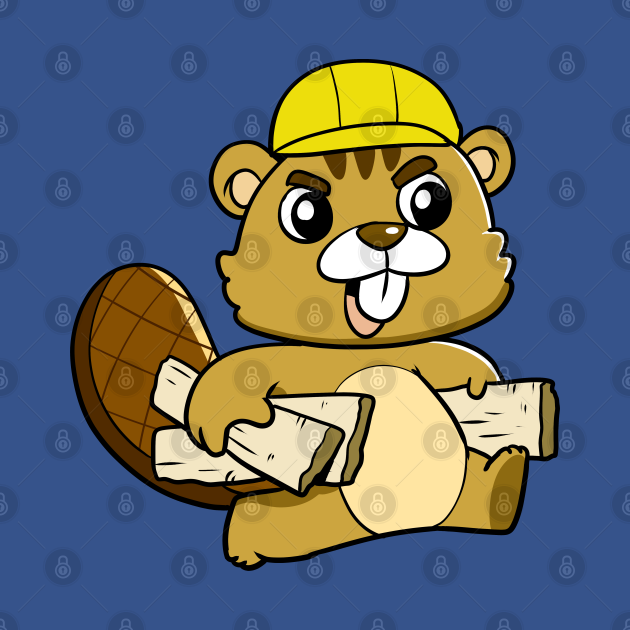 Busy Beaver - Pun - Kids T-Shirt | TeePublic