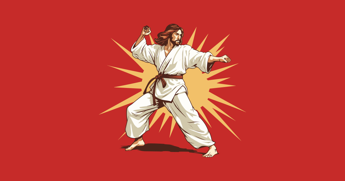 Karate Jesus - Jesus - T-Shirt | TeePublic