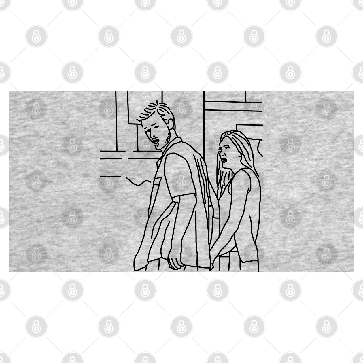 Distracted Boyfriend Meme and his Girlfriend Outline - Meme - T-Shirt ...