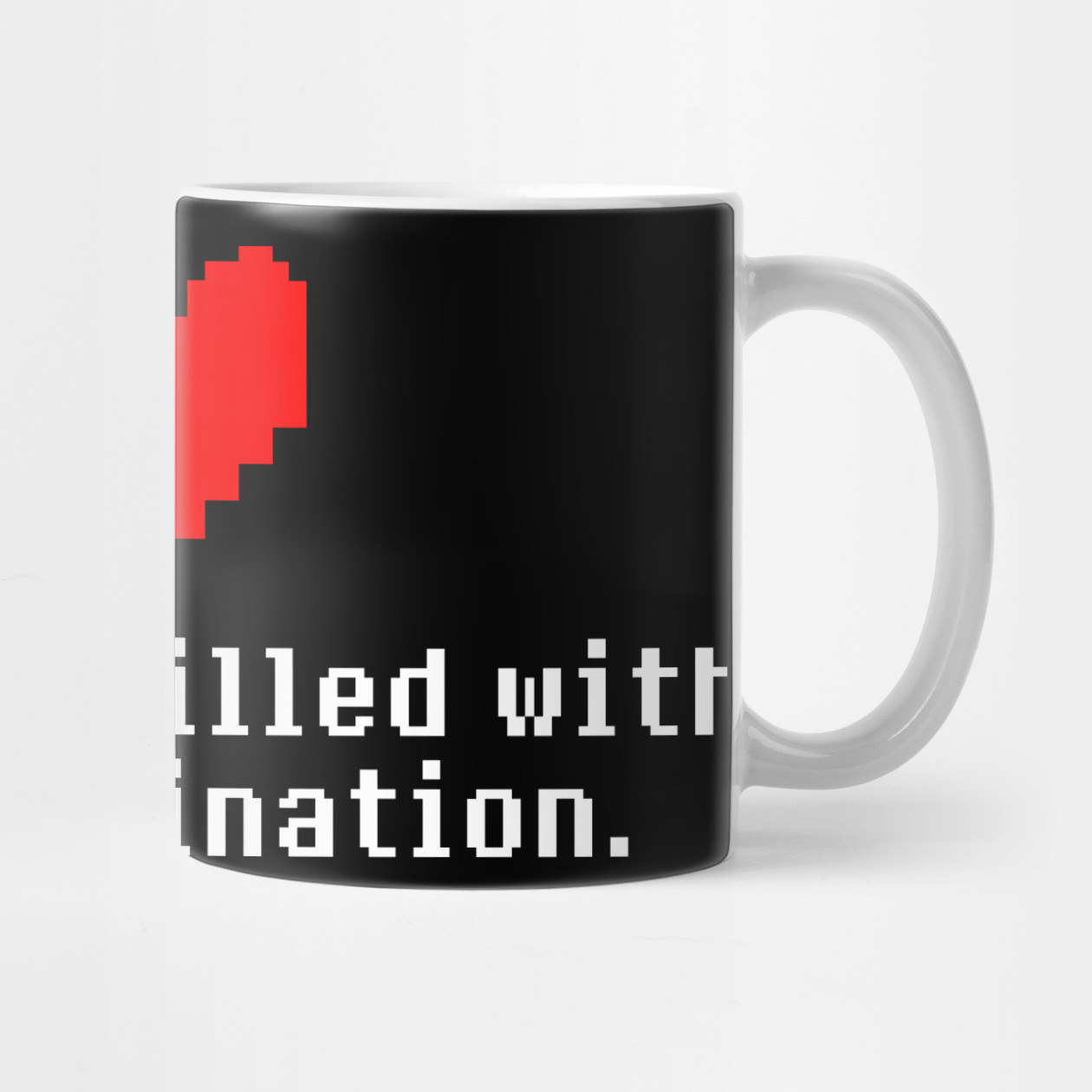 Undertale - Determination heart - Undertale - Mug | TeePublic