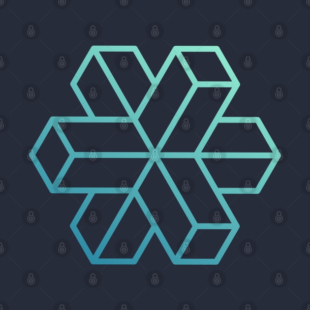 Strange Geometry - Expand (Outline) - Impossible Shape - T-Shirt ...