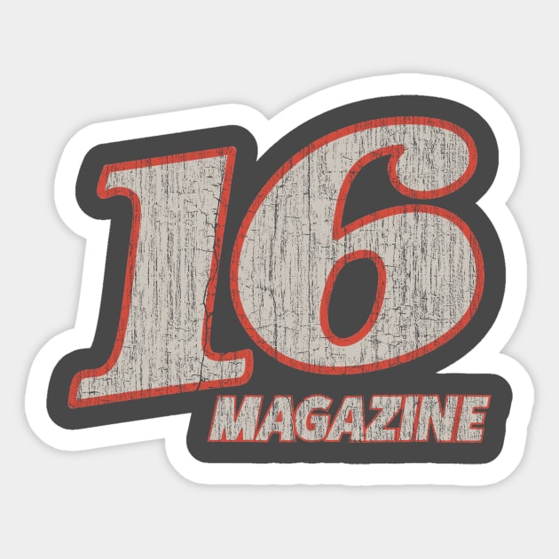 16 Magazine - Magazine - Sticker | TeePublic