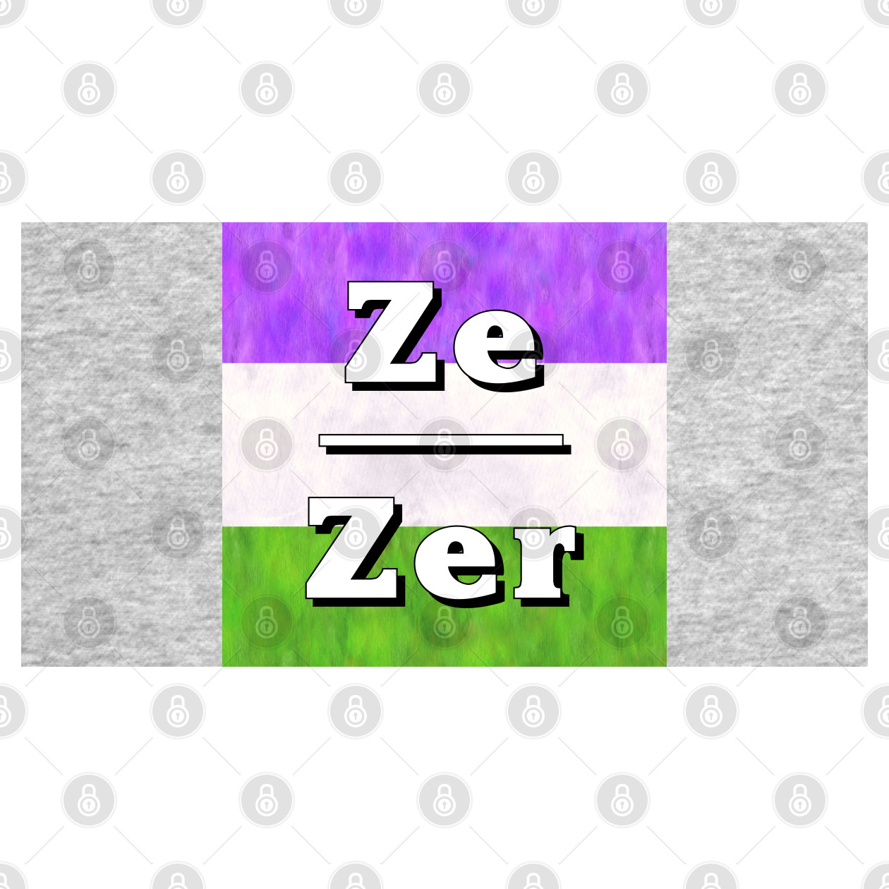 Ze-Zir Pronouns: Genderqueer - Genderqueer Pride - T-Shirt | TeePublic