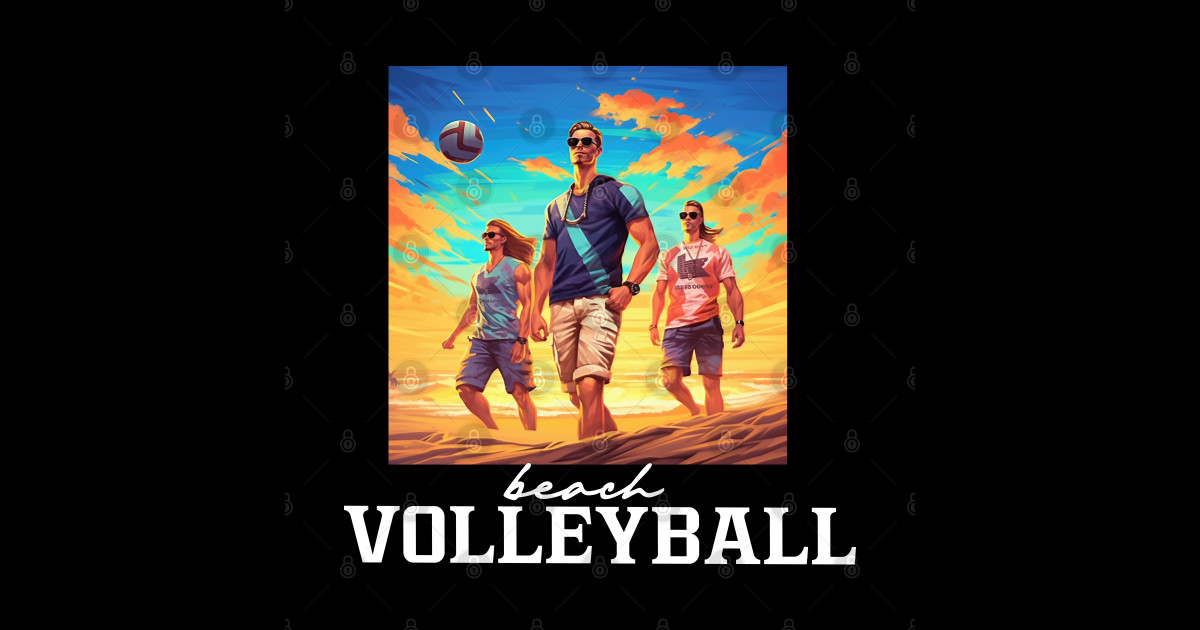 Beach Volleyball - Beach Volleyball - Sticker | TeePublic