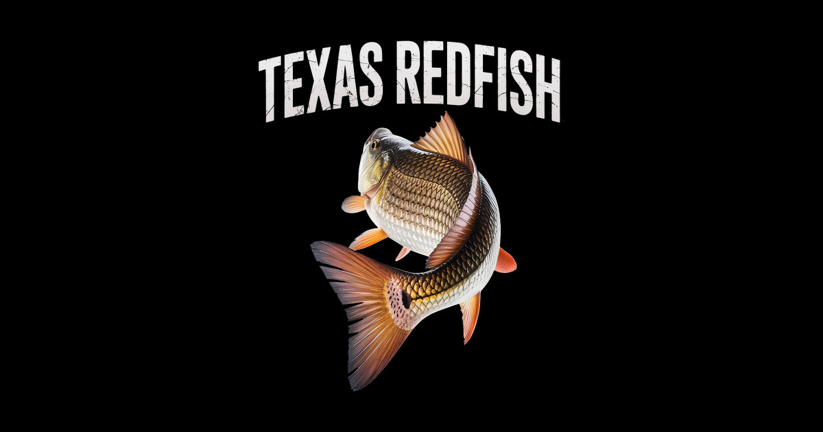 Texas Redfish Lone Star State Flag Fishing - Texas Redfish Lone Star ...