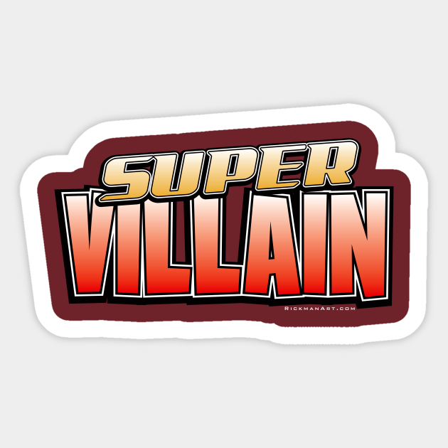 Super Villain - Comics - Sticker | TeePublic
