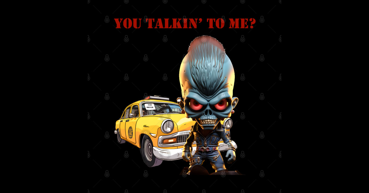 Alien Taxi Driver - Taxi Driver - Sticker | TeePublic
