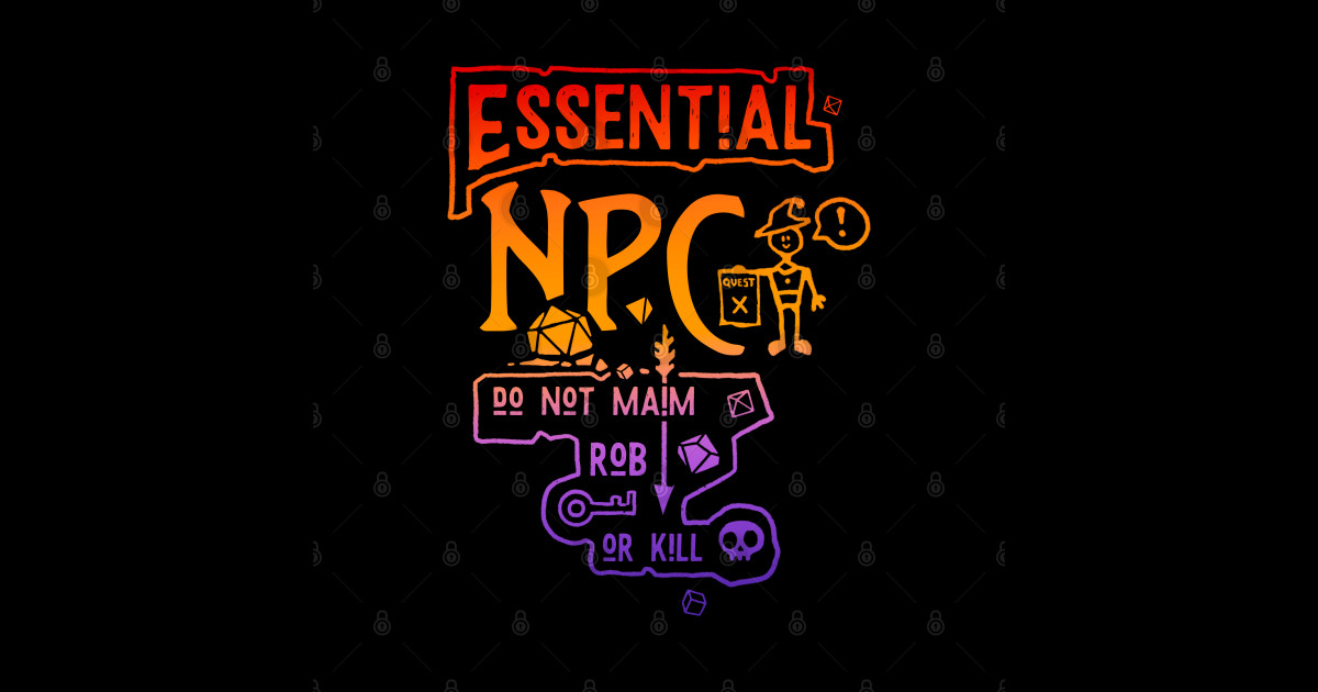Essential NPC in color | Non-Playable Character in Dungeons and Dragons ...