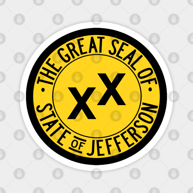 The Great Seal of the State of Jefferson - State Of Jefferson - Magnet ...