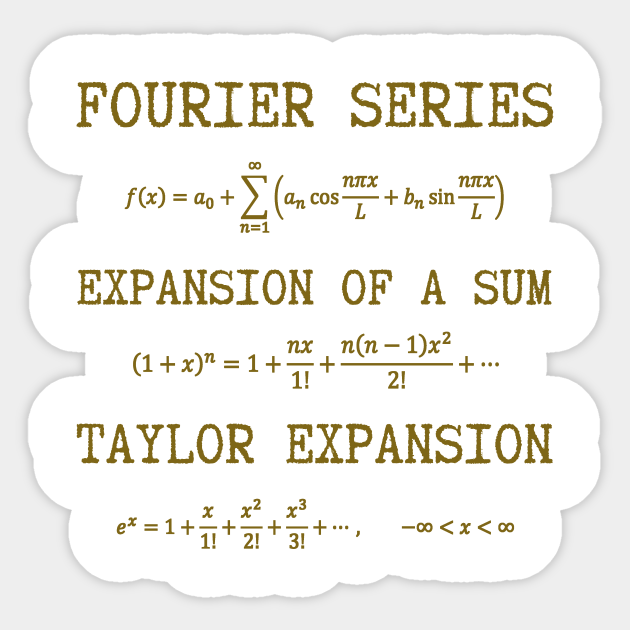 Funny Math Formulas - Funny Math Formulas - Sticker | TeePublic