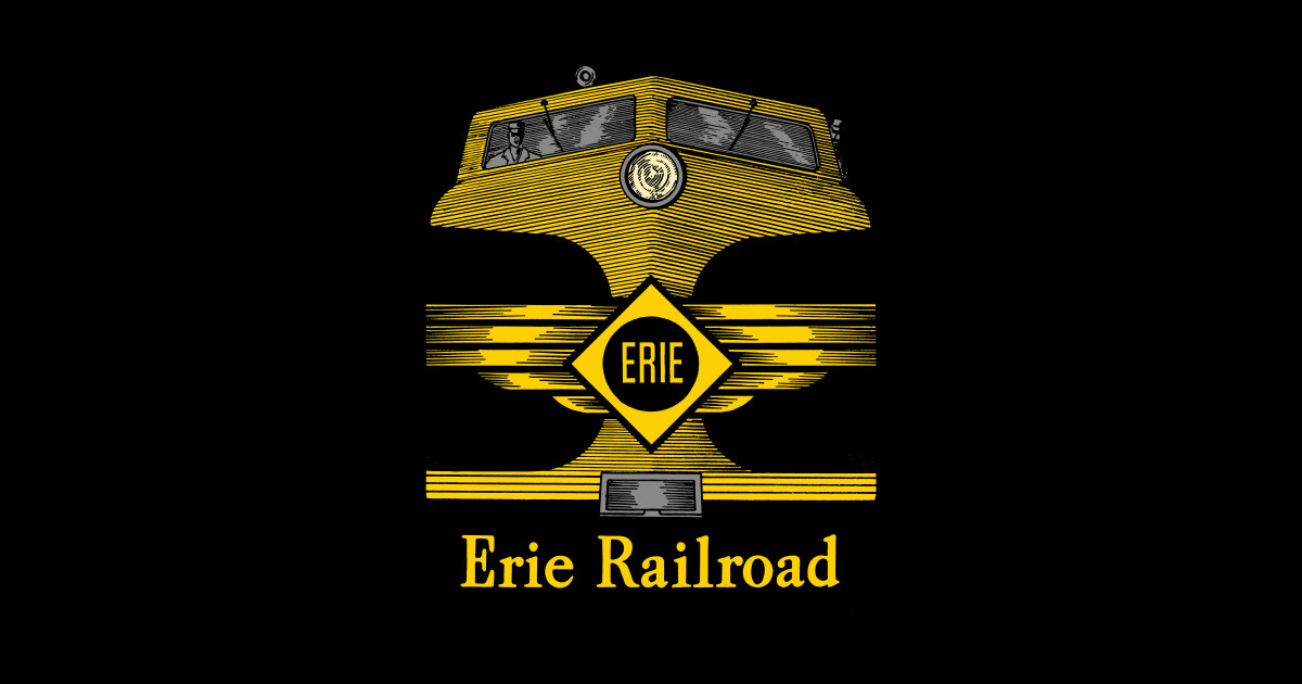 1950s Erie Railroad Locomotive Advertising Graphic - Erie Railroad ...